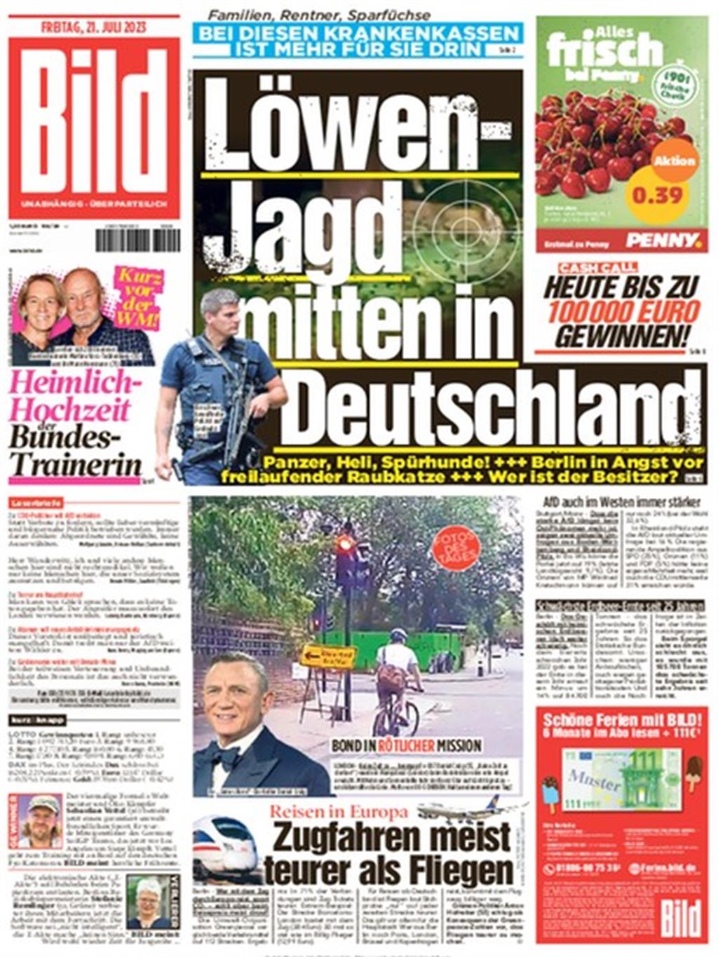 BILD Abo 35% Rabatt auf Mini- und Geschenkabo Presseplus.de