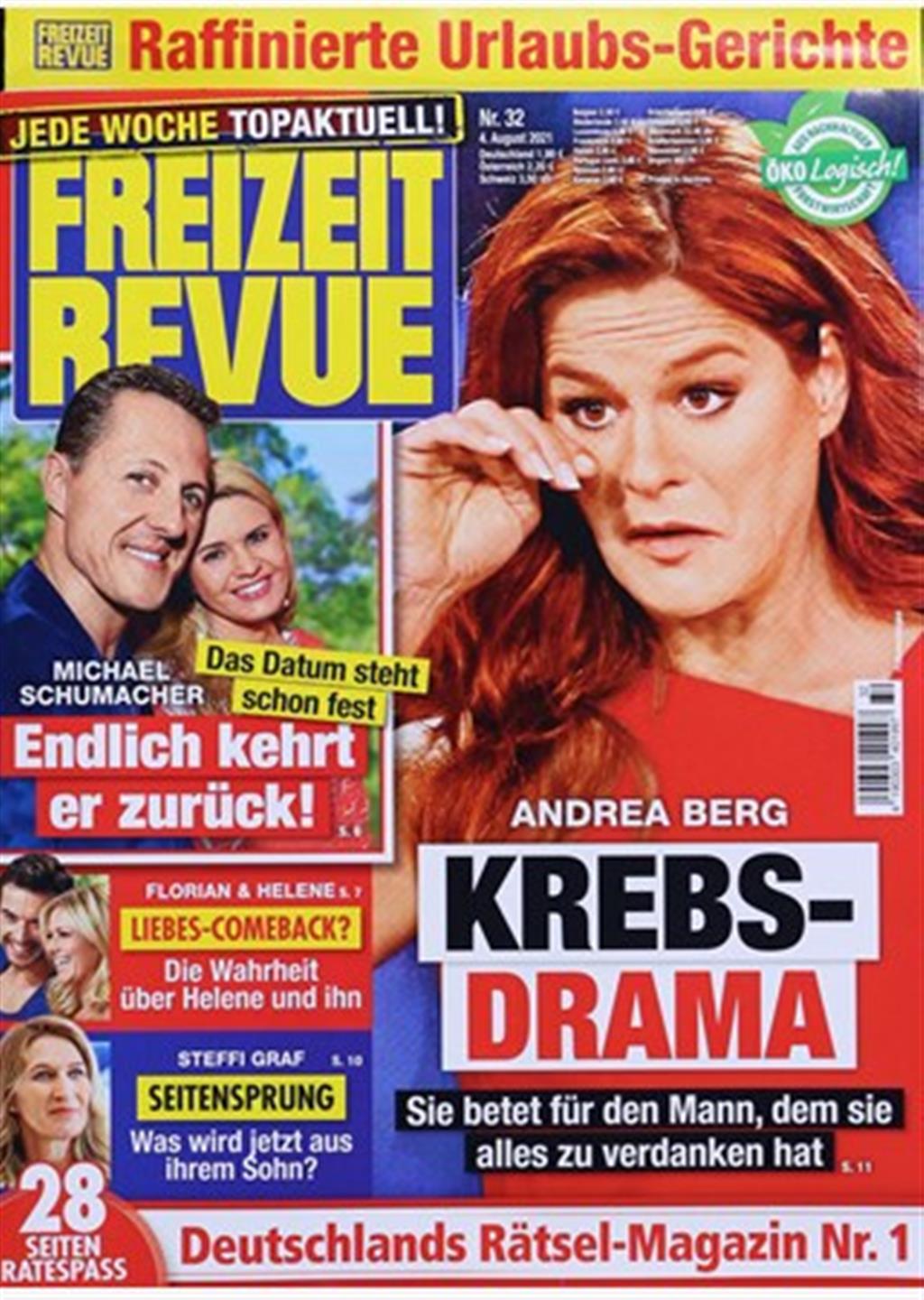 Freizeit Revue Abo 35% Rabatt auf Mini- und Geschenkabo Presseshop.at