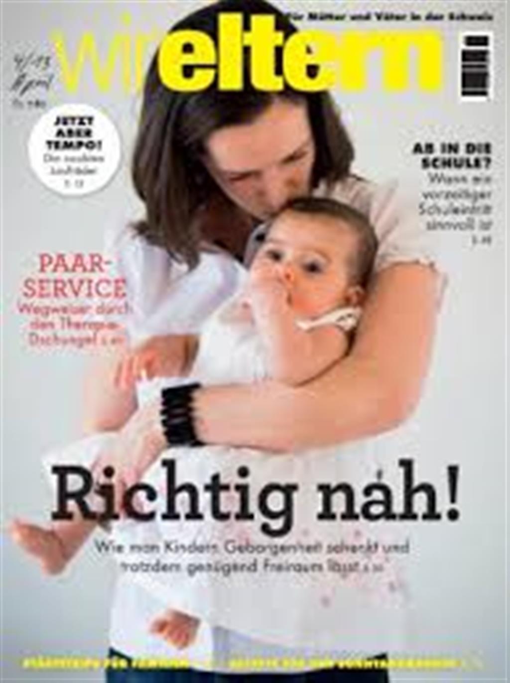 Wir Eltern Abo 35% Rabatt auf Mini- und Geschenkabo Presseshop.ch