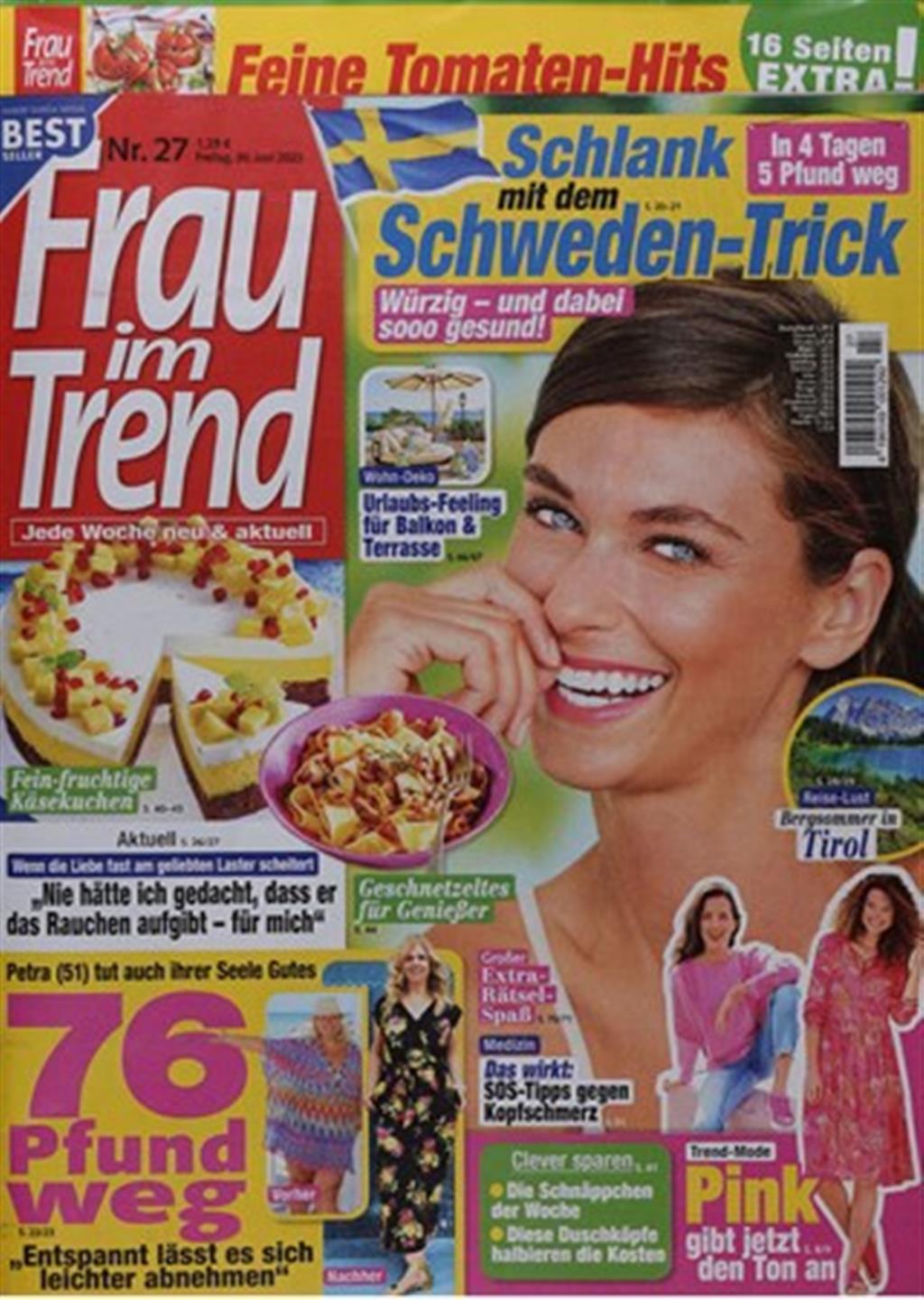 Frau im Trend Abo 35% Rabatt auf Mini- und Geschenkabo Presseshop.ch