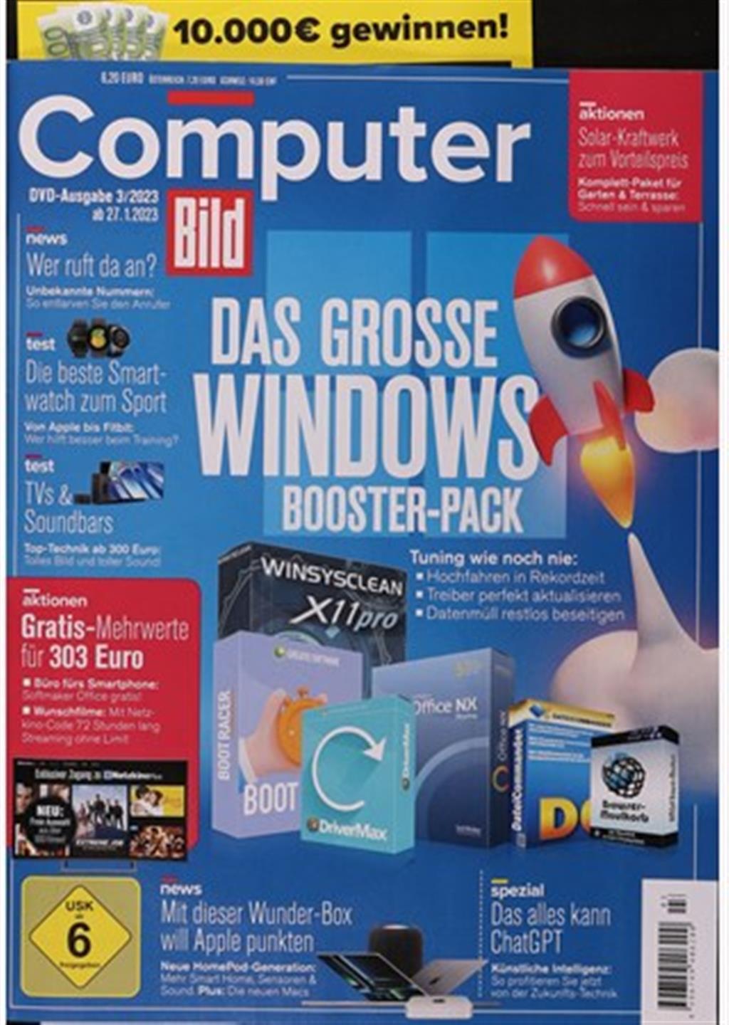 Computer Bild DVD Abo 35% Rabatt auf Mini- und Geschenkabo Presseshop.ch