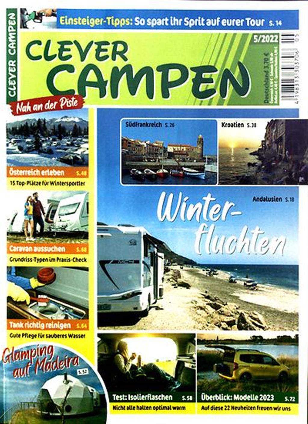 Clever Campen Abo 35% Rabatt auf Mini- und Geschenkabo Presseshop.ch