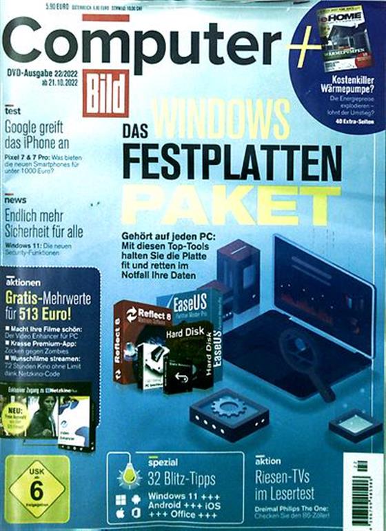 Computer Bild DVD Abo 35% Rabatt auf Mini- und Geschenkabo Presseshop.ch