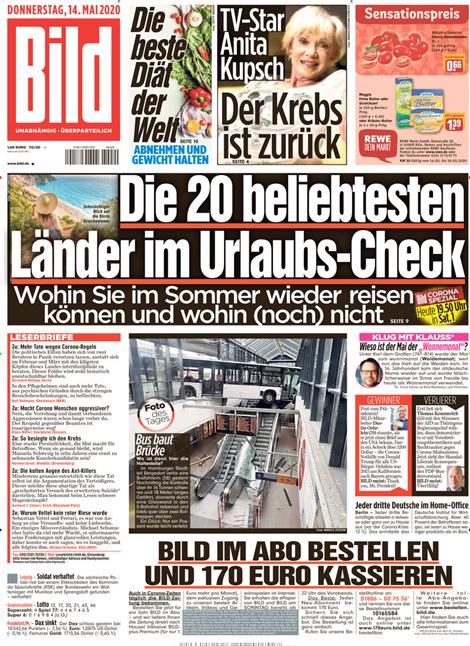BILD Abo 35% Rabatt auf Mini- & Geschenkabo Presseplus.de