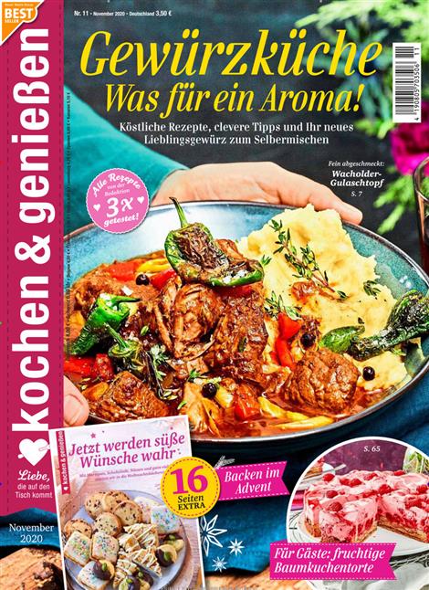 kochen & genießen Abo 35% Rabatt auf Mini- & Geschenkabo Presseshop.ch