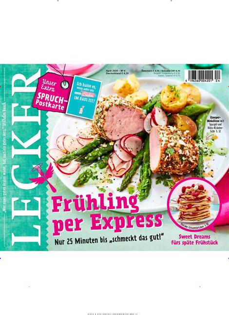 LECKER Abo 35% Rabatt auf Mini- & Geschenkabo Presseplus.de