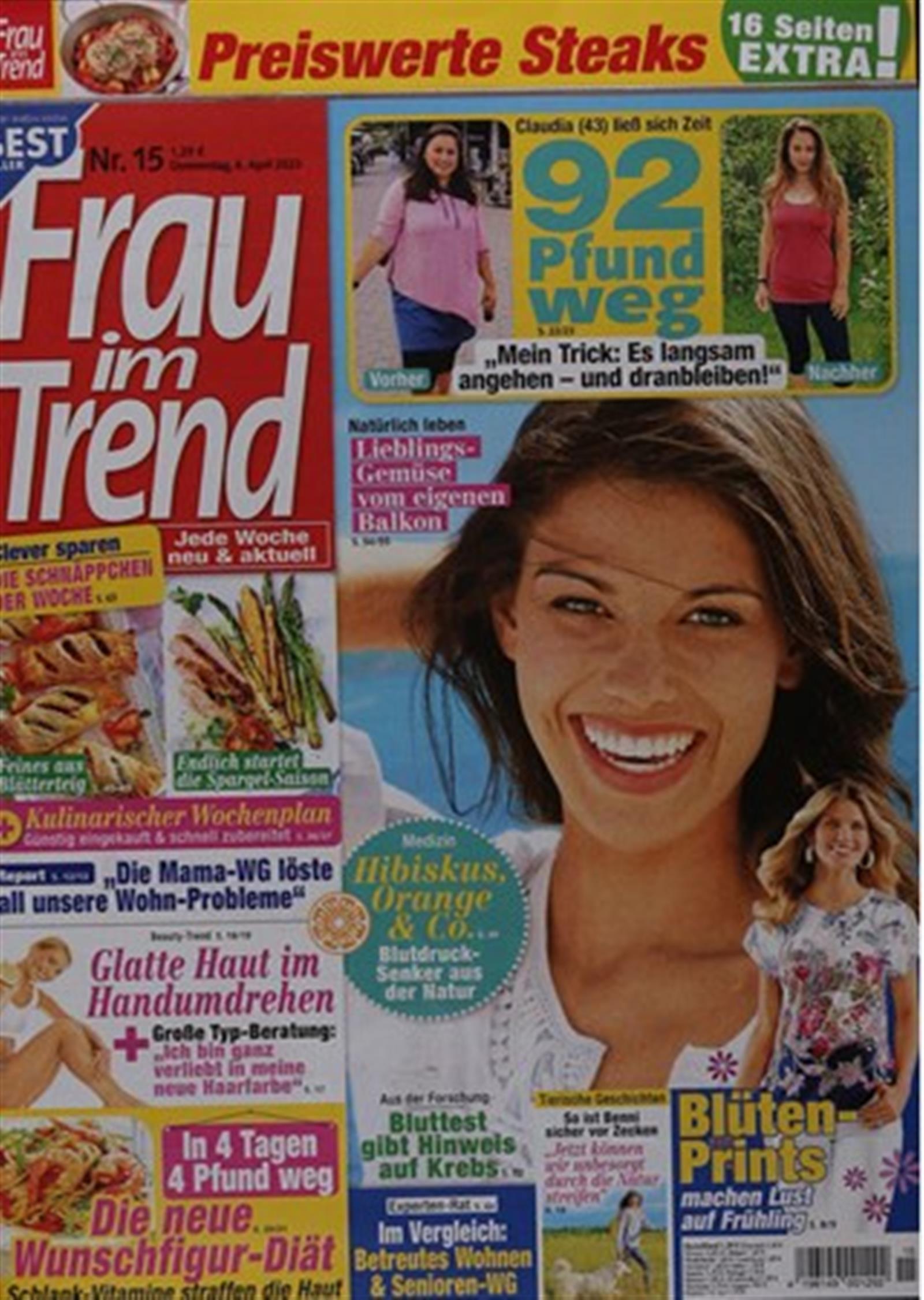 Frau im Trend Abo 35% Rabatt auf Mini- und Geschenkabo Presseshop.ch