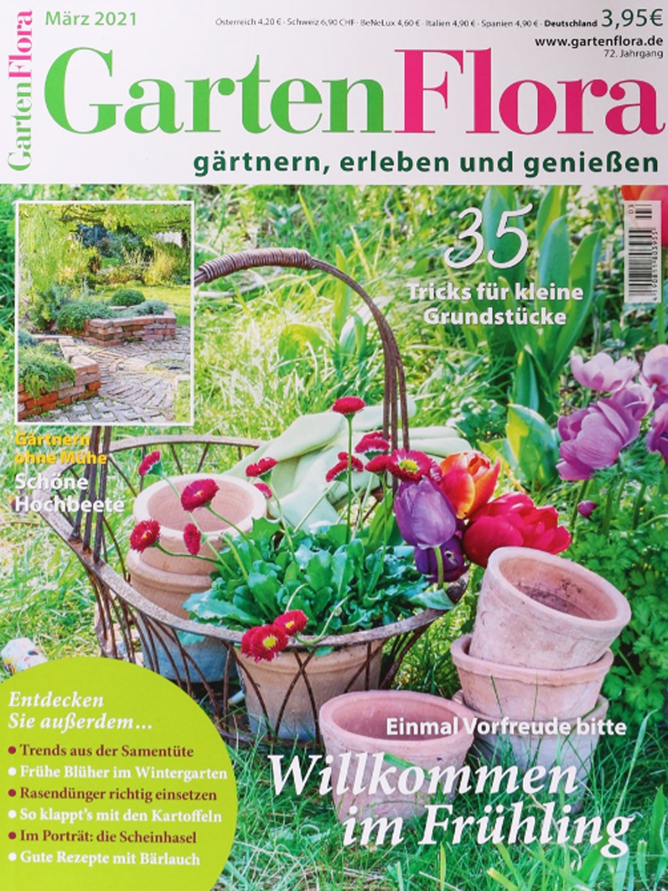 GartenFlora Abo 35% Rabatt auf Mini- & Geschenkabo Presseshop.at